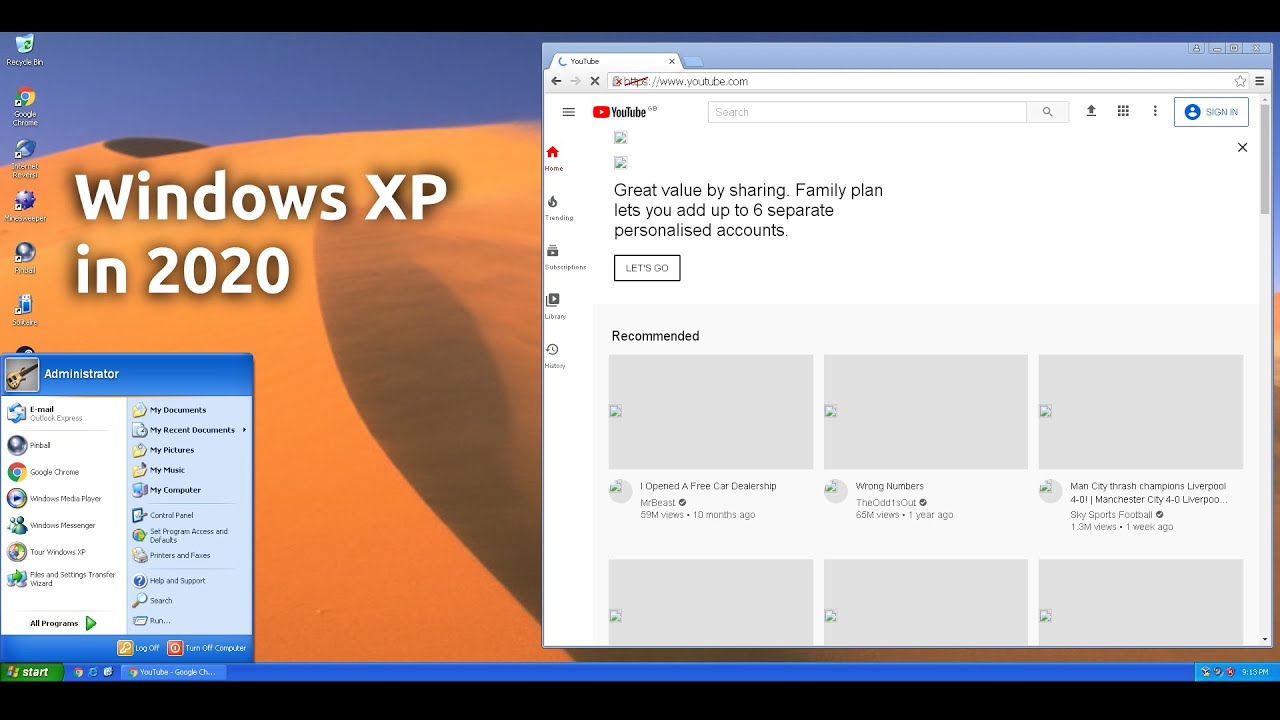 Windows XP in 2020 - How well does it work? - YouTube