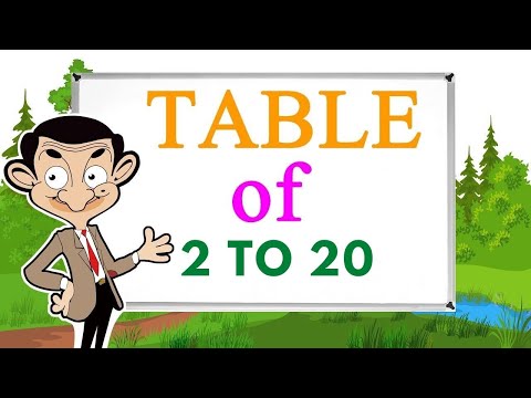 Table of 2 to 20 Multiplication Table 2 to 20 | #TYTkids #babysongs ...