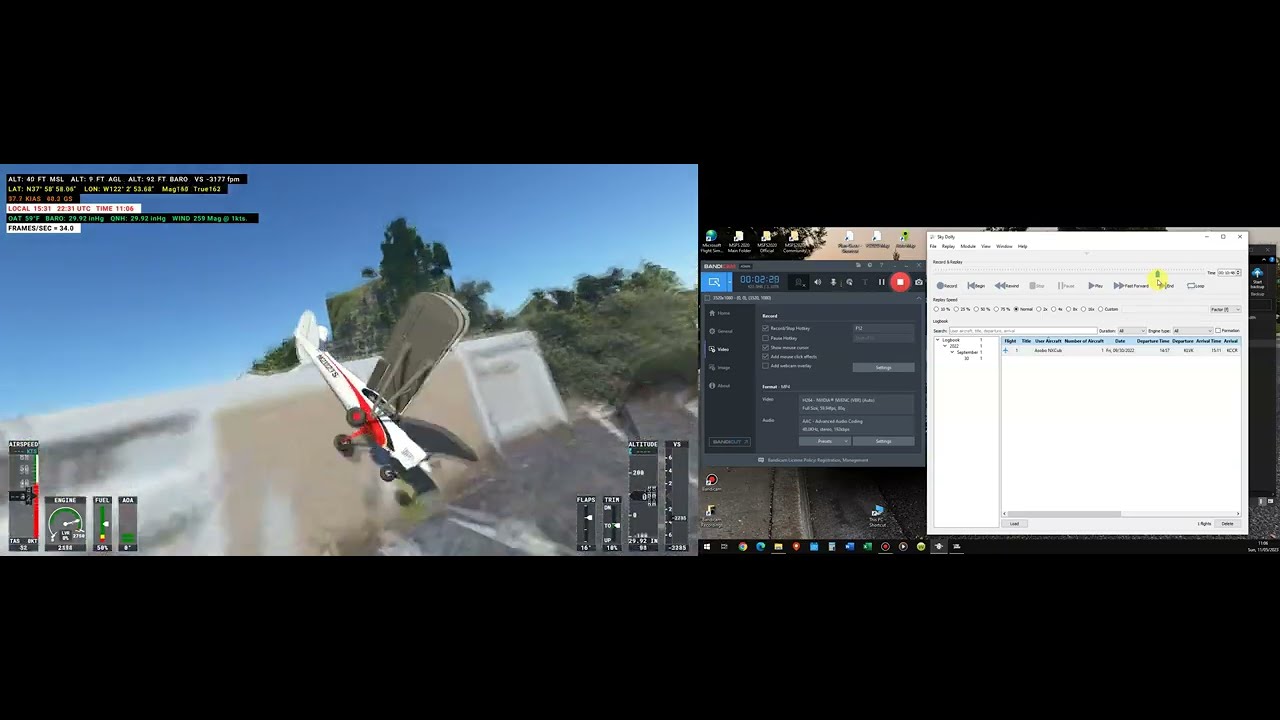 Microsoft Flight Simulator & Sky Dolly Flight Recorder-- Issues During ...