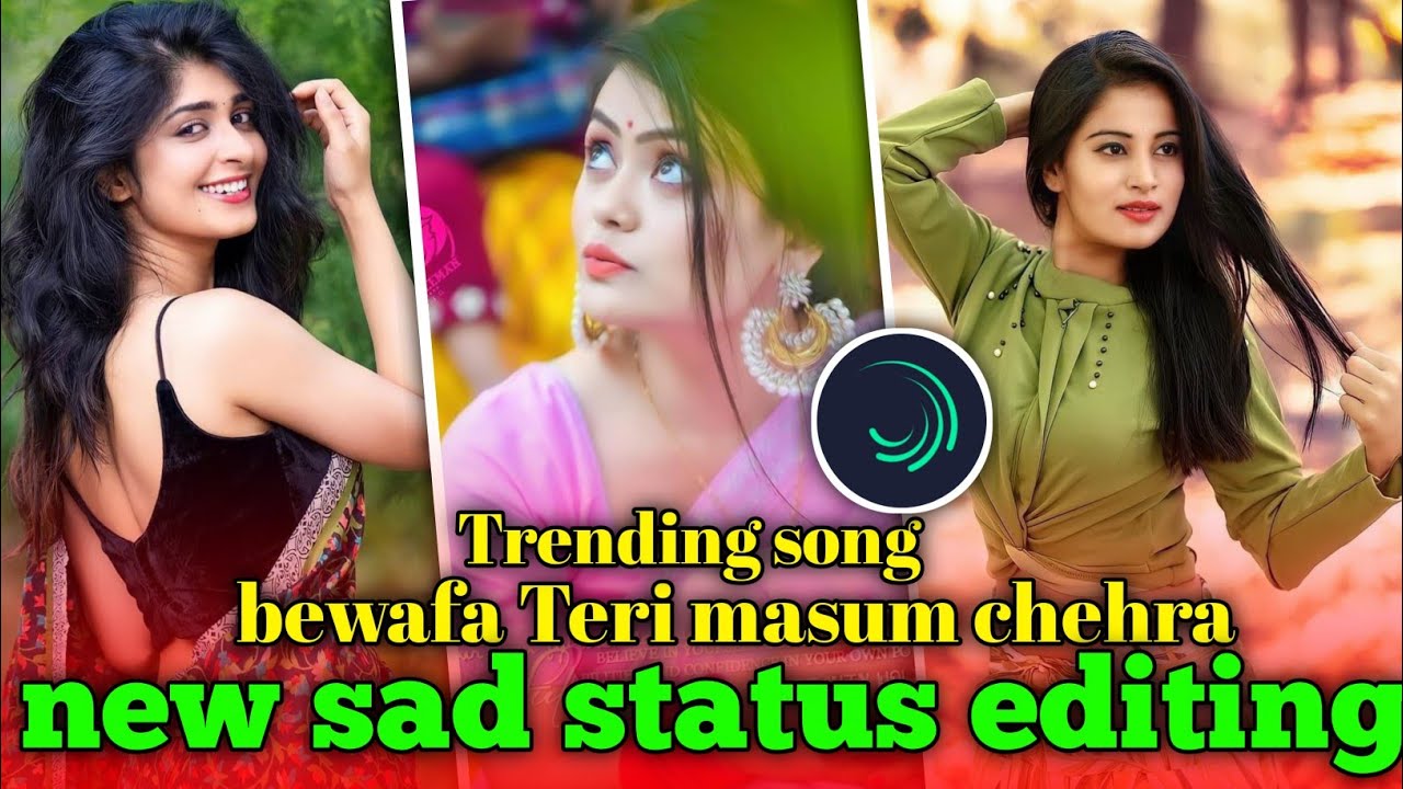 New Trend Sad Status Video Editing || Alight Motion Sad Status Editing ...