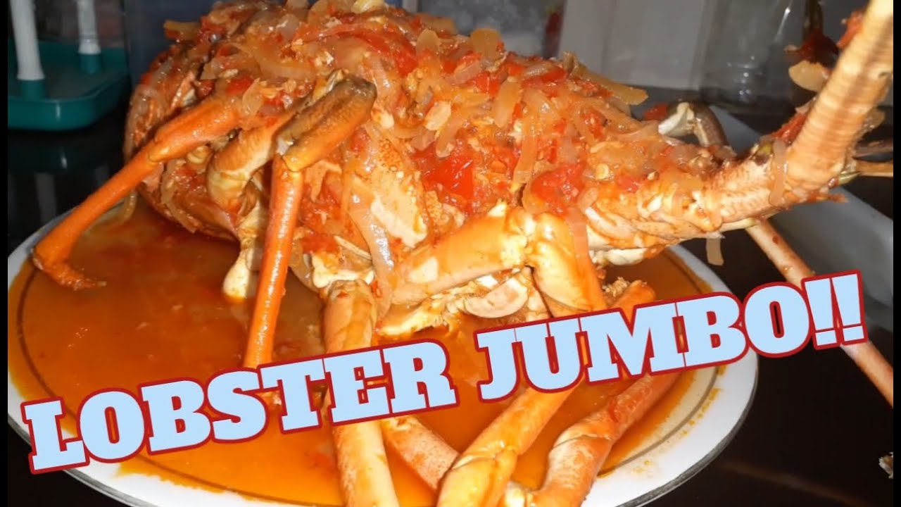 LOBSTER JUMBO!!BARU KALI INI MAKAN LOBSTER SEGEDE INI - YouTube