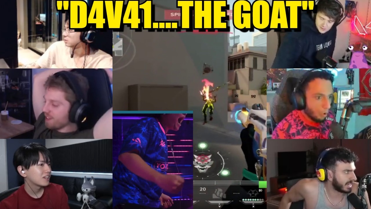 Valorant pros/streamers react to PRX D4V41's INSANE 3k against DFM in ...