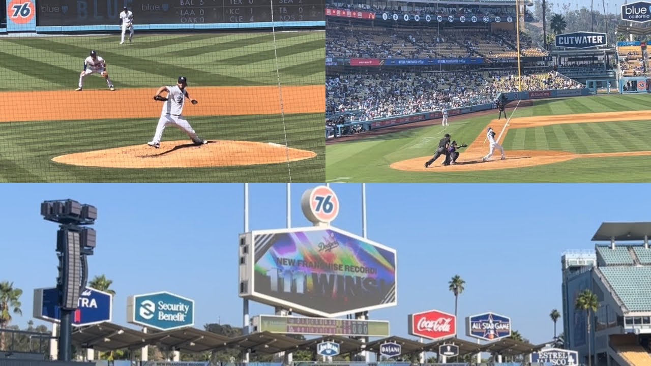 GAMEDAY ! Dodgers Close Out RECORD Breaking 162 Game Season - YouTube