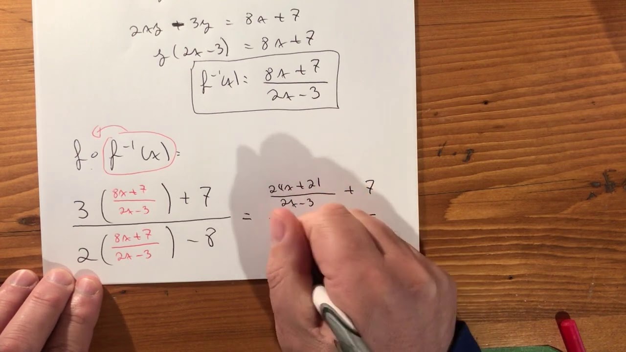 f o f ^-1 =x - YouTube