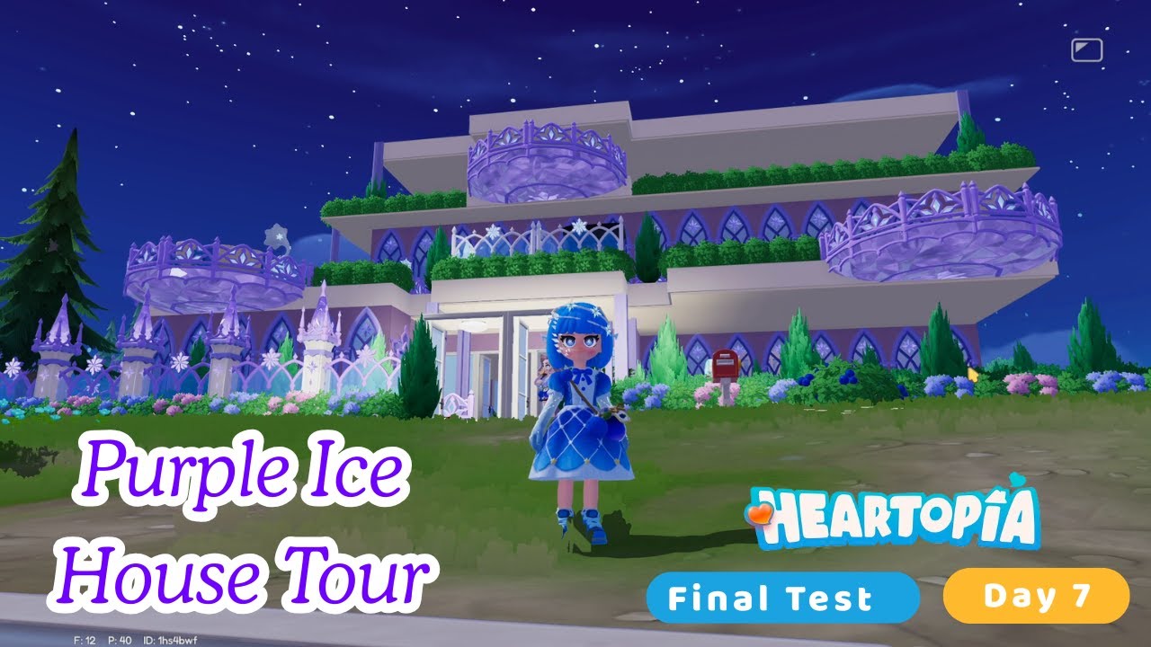 Heartopia - Purple Ice House Tour | Final Test Day 7 - New Cozy Life ...
