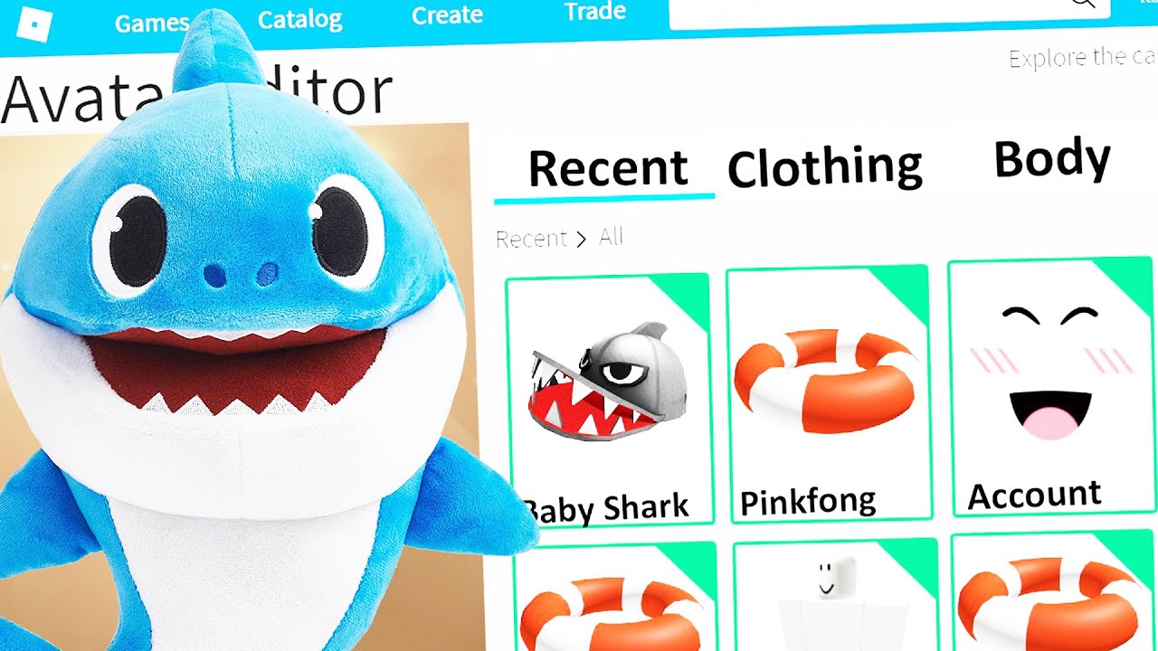 MAKING BABY SHARK a ROBLOX ACCOUNT (Pinkfong) - YouTube