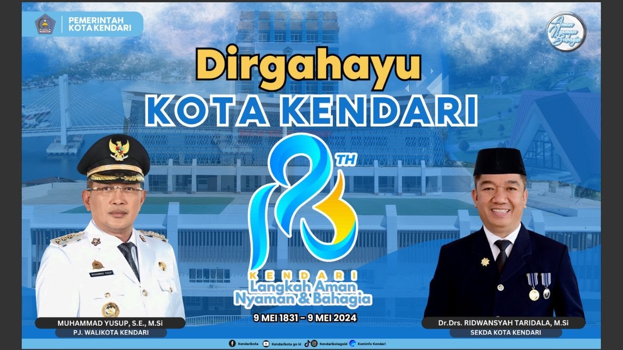UPACARA BENDERA PERINGATAN HUT KOTA KENDARI KE-193 - YouTube