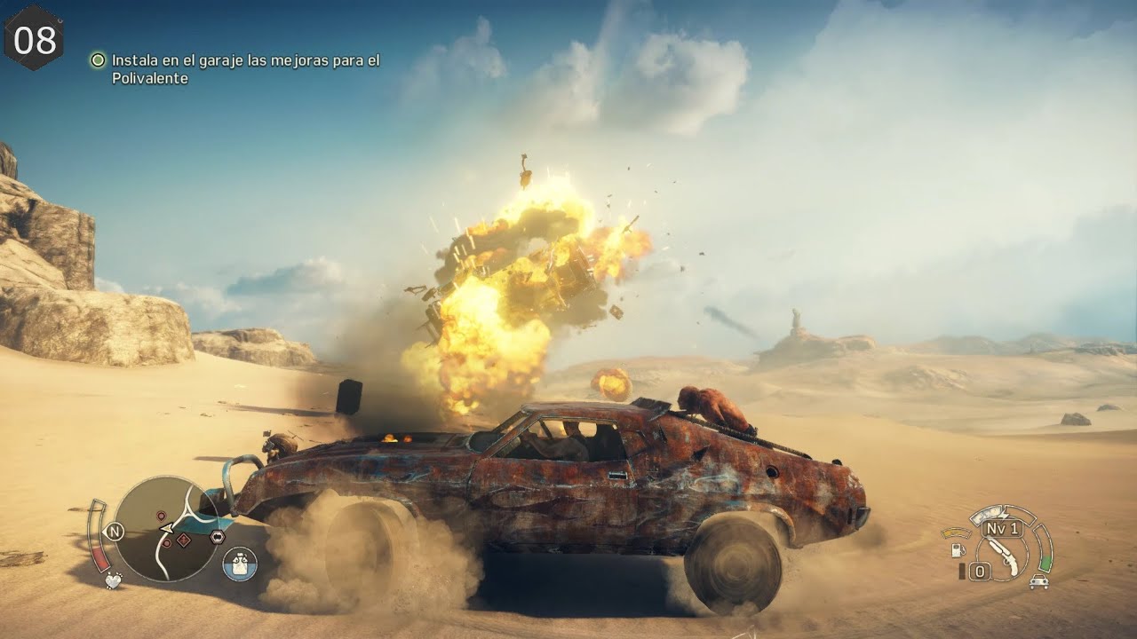 Mad Max capítulo 8 Explotamos un coche de Scrotus - YouTube