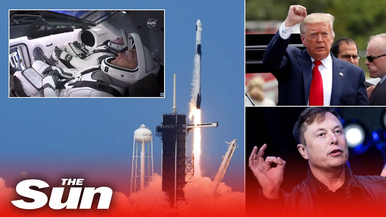 Elon Musk’s SpaceX rocket launches two Nasa astronauts into orbit in ...