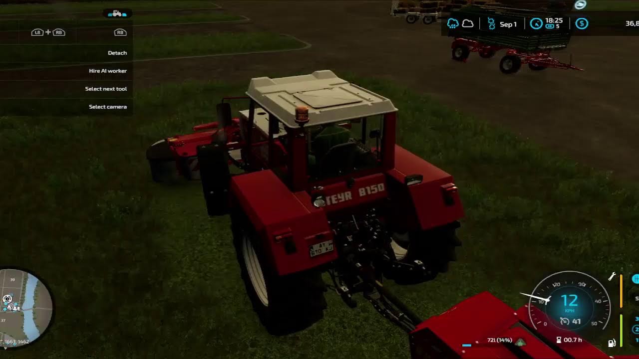 playing farming sim 22 - YouTube