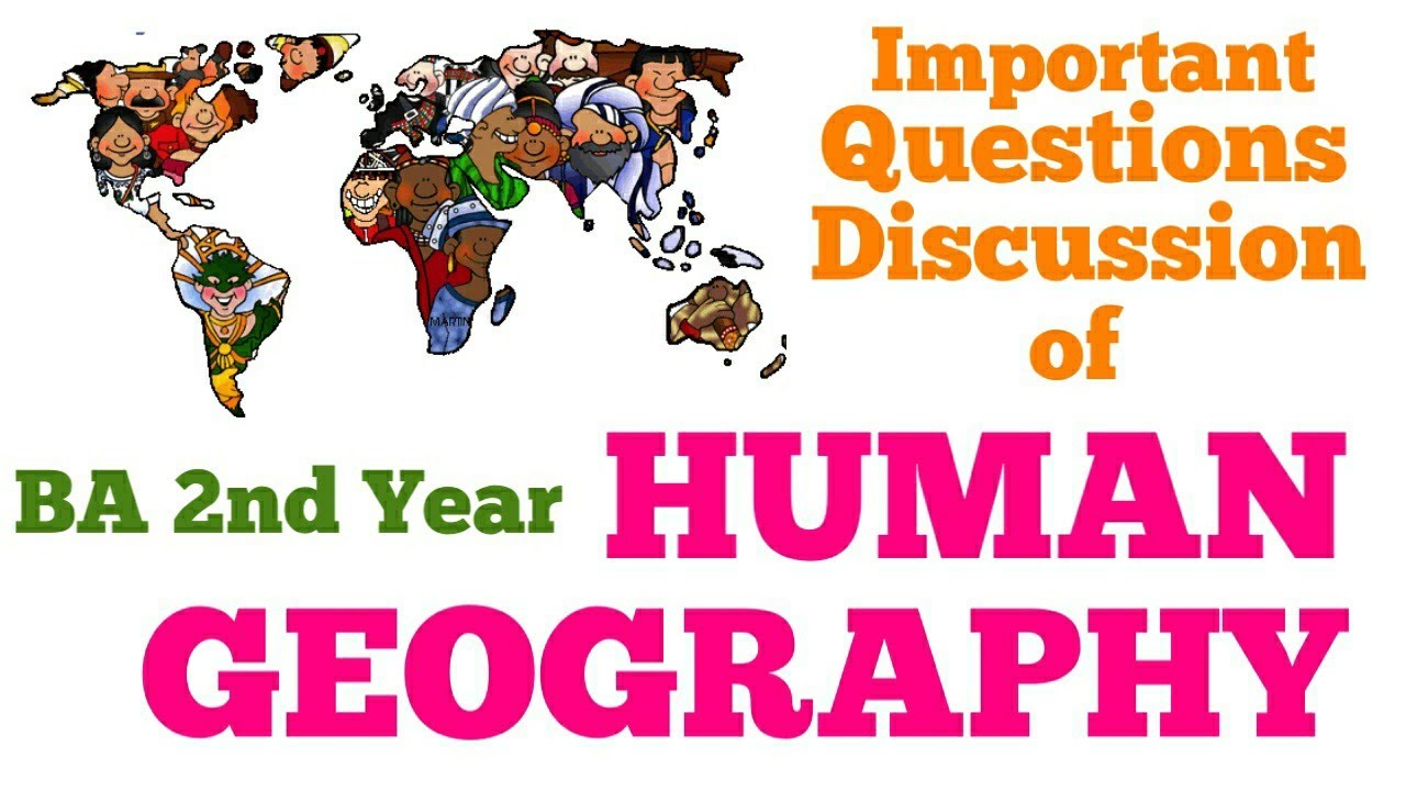 Human Geography | Important Question Discussion | BA/MA | Tips for ...