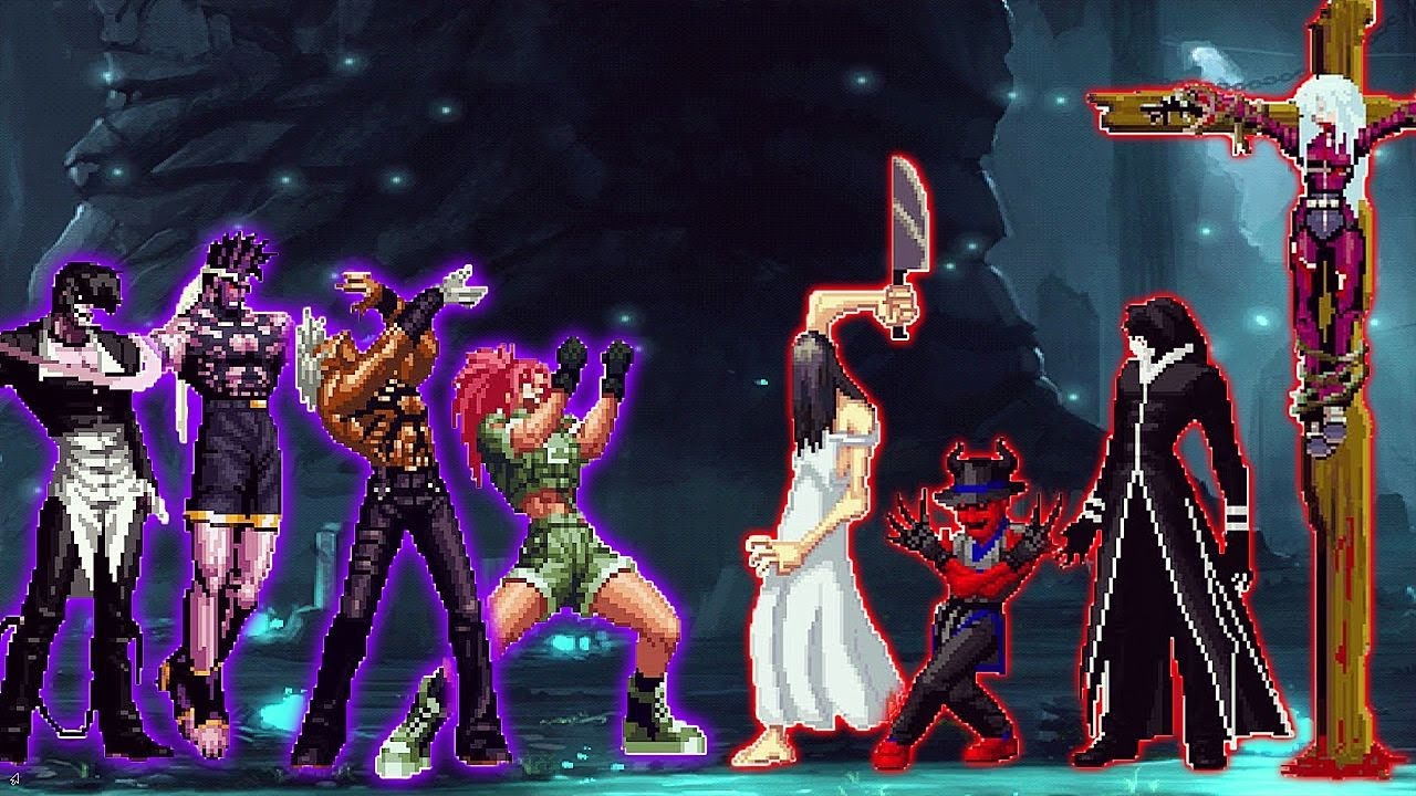 [Mugen KOF] Super Horror Team Vs Super Orochi Power Team - YouTube