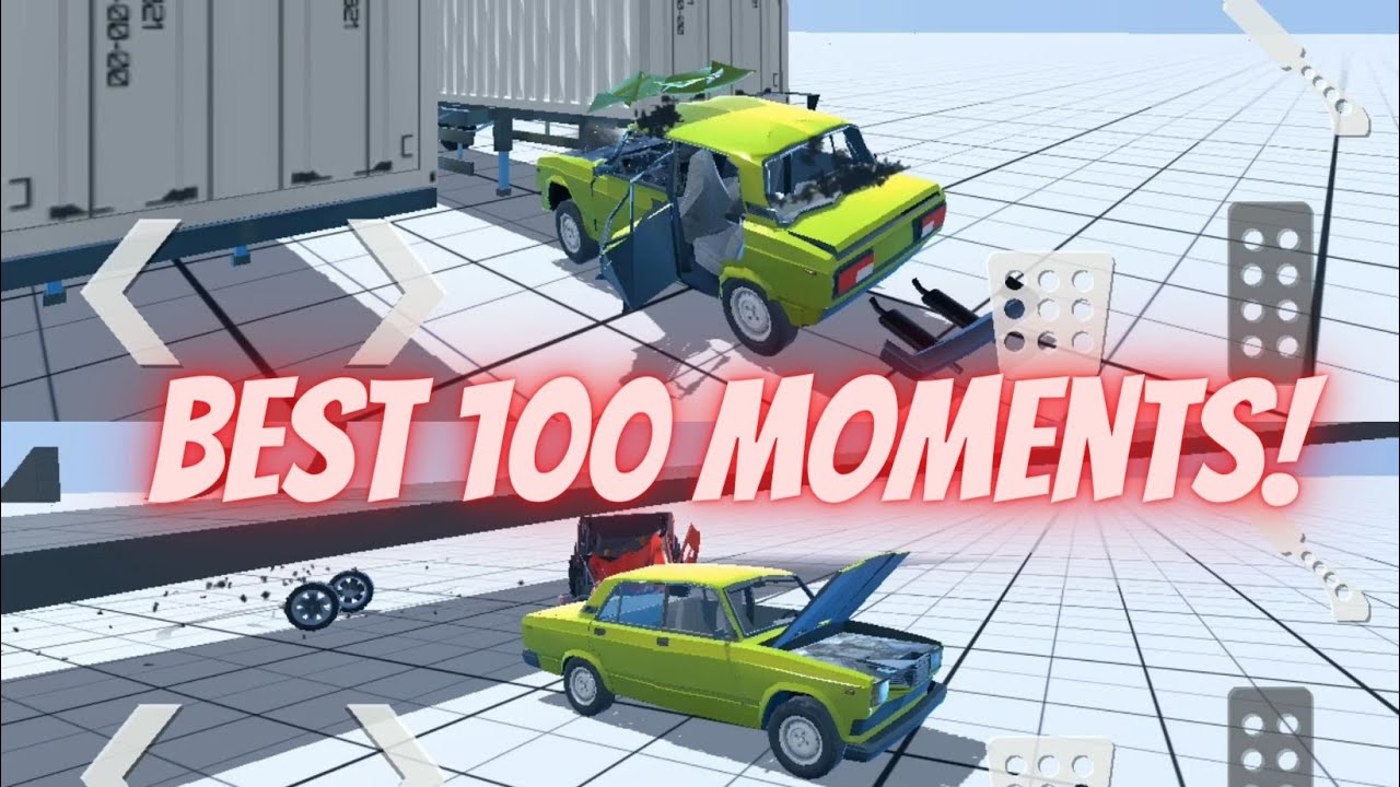 BEST 100 MOMENTS !🚗! CAR CRASH SIMULATOR ACCIDENT - YouTube