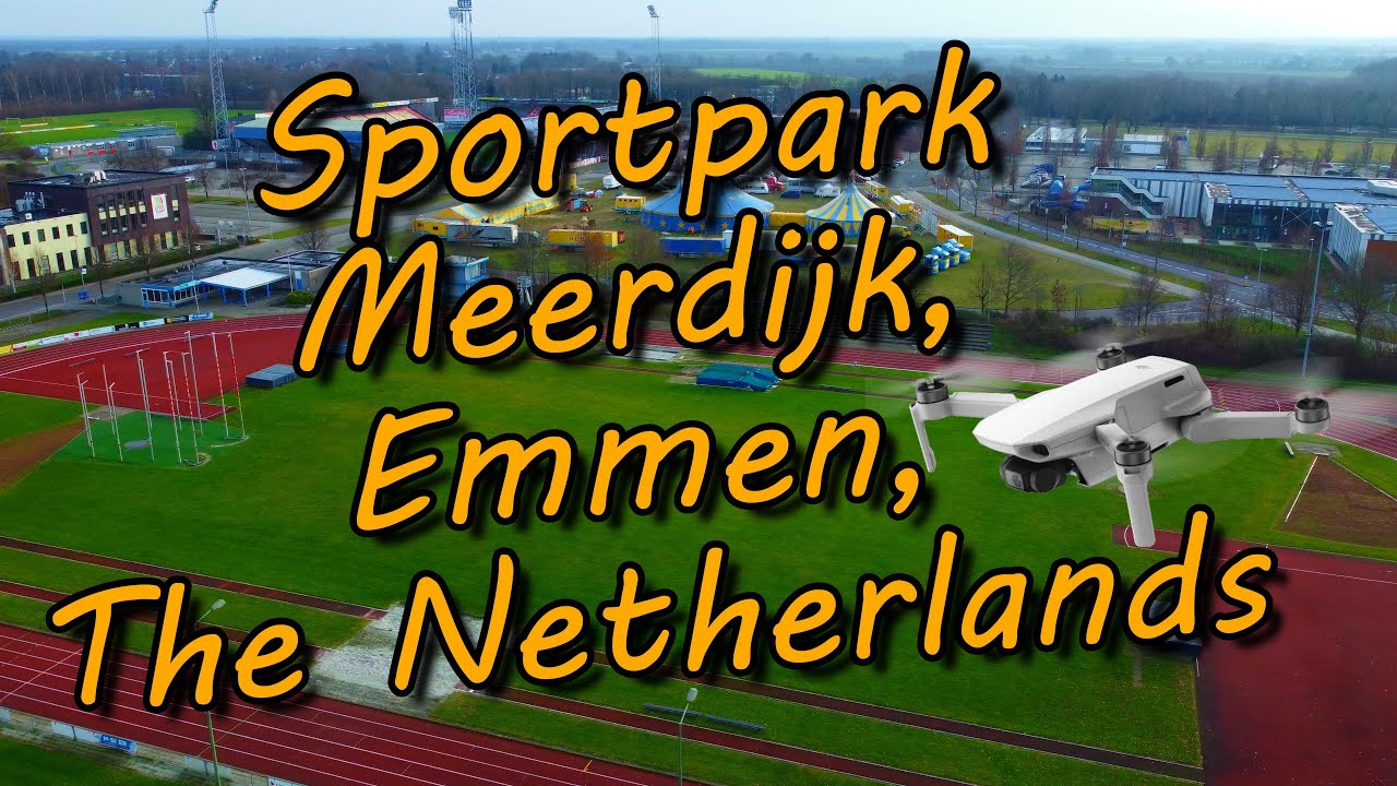 Sportpark Meerdijk, Emmen, Drenthe, The Netherlands - 4k Drone Footage ...