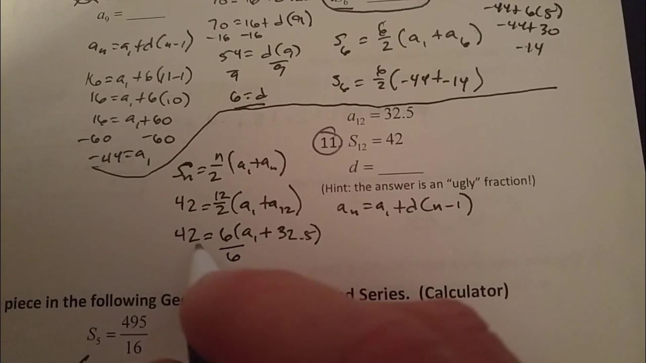 Find d given S12 and a12 #11 - YouTube