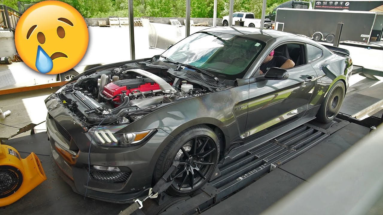 Barra Swapped GT350 Hits the DYNO! (Didn't go so well...) - YouTube