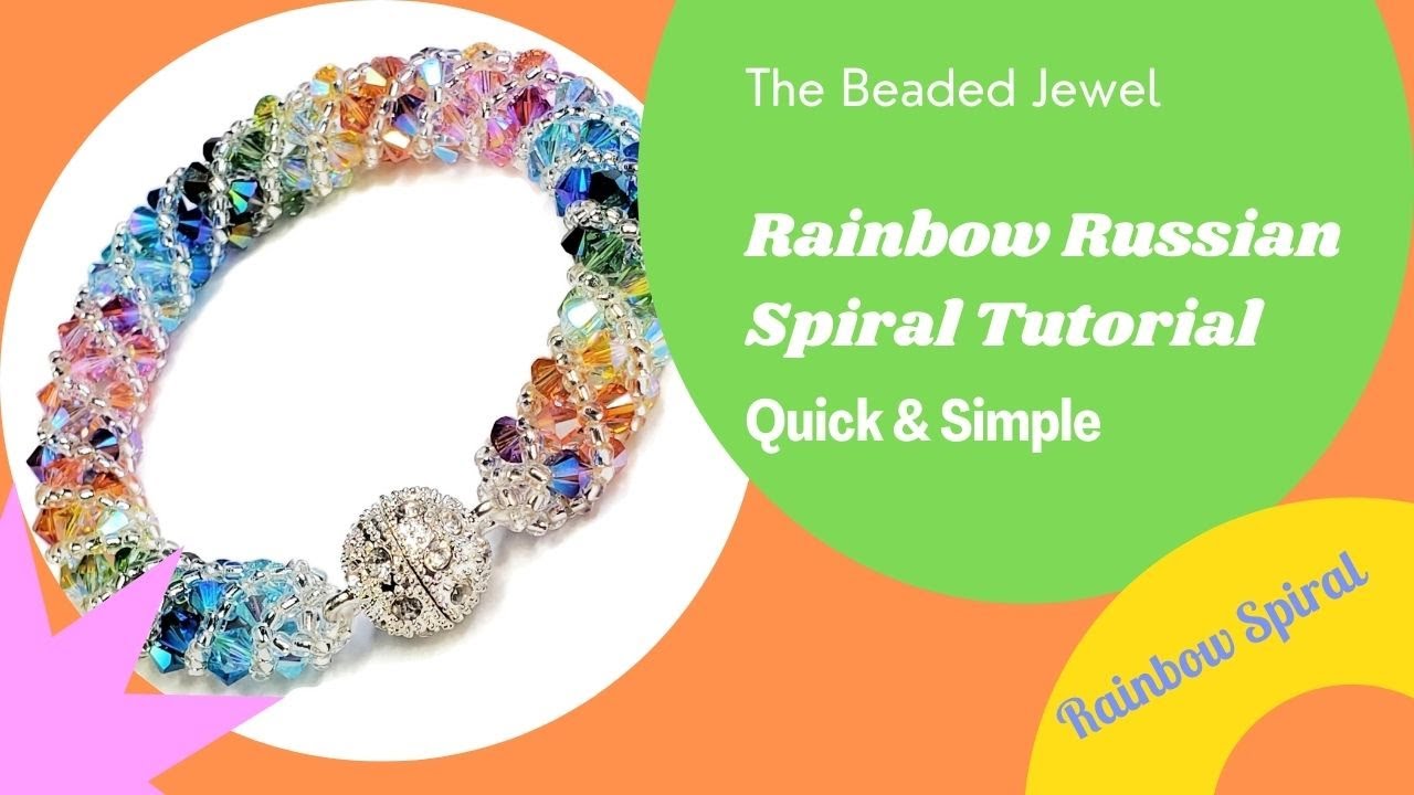 Rainbow Russian Spiral Tutorial - YouTube