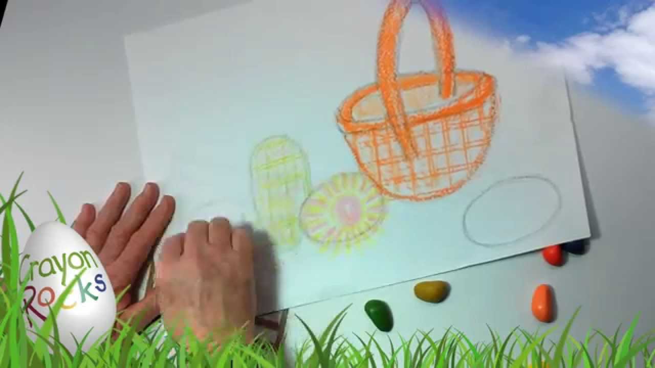 Easter Basket Crayon Rocks - YouTube