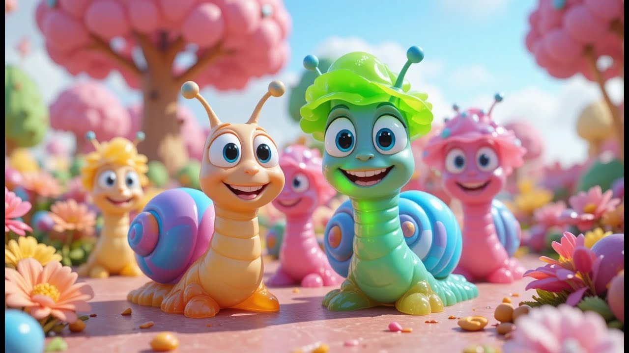 Snail Parade in Candyland Rhyme Song | Popular Nursery Rhyme ...