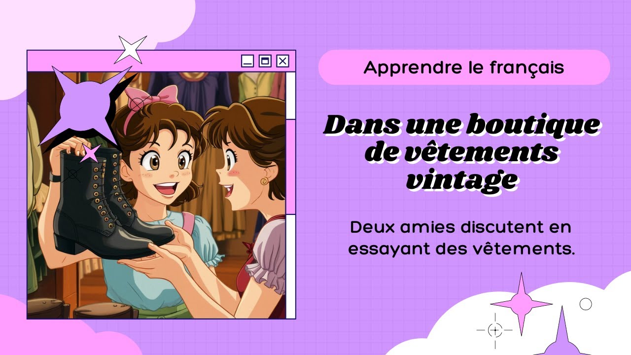 Apprendre le français avec des dialogue : Dans une boutique de ...