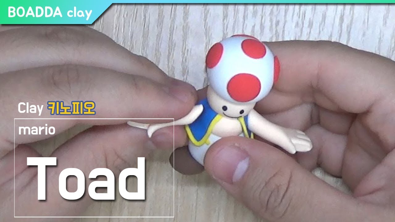 DIY┃Toad (mario) - super light clay Tutorial ┃Clay Figure┃BOADDA clay ...
