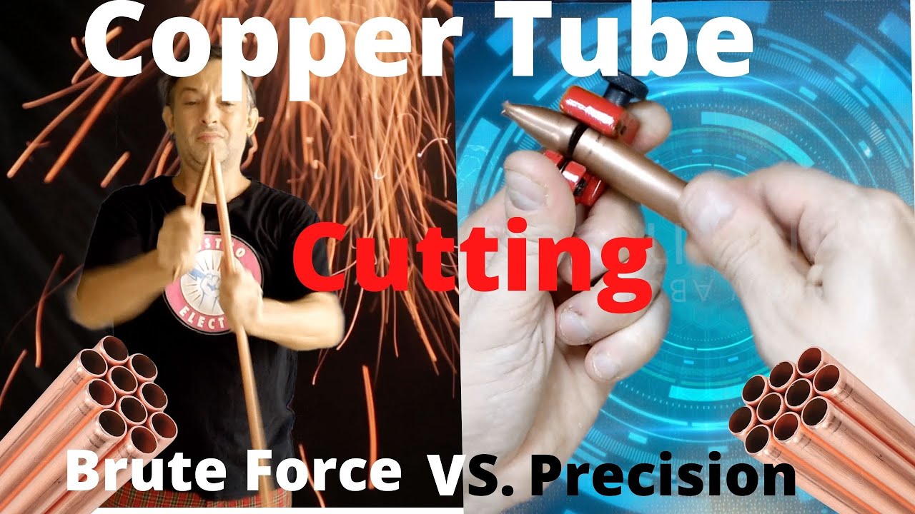 Cutting Copper Tubing Brute Force Vs Precision What's Your Style? - YouTube