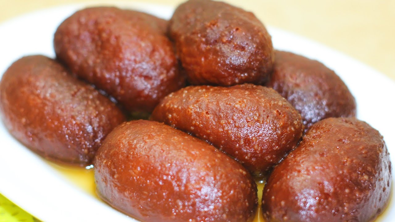 Easy & Soft Kalojam Mishti Recipe/ Without Egg & Chana Kalojam Mishti ...