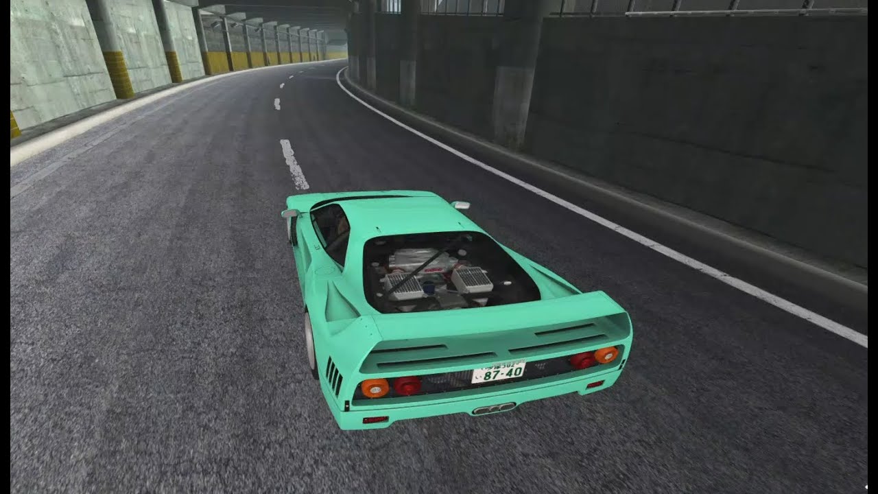 project touge || ferrari f40 - YouTube