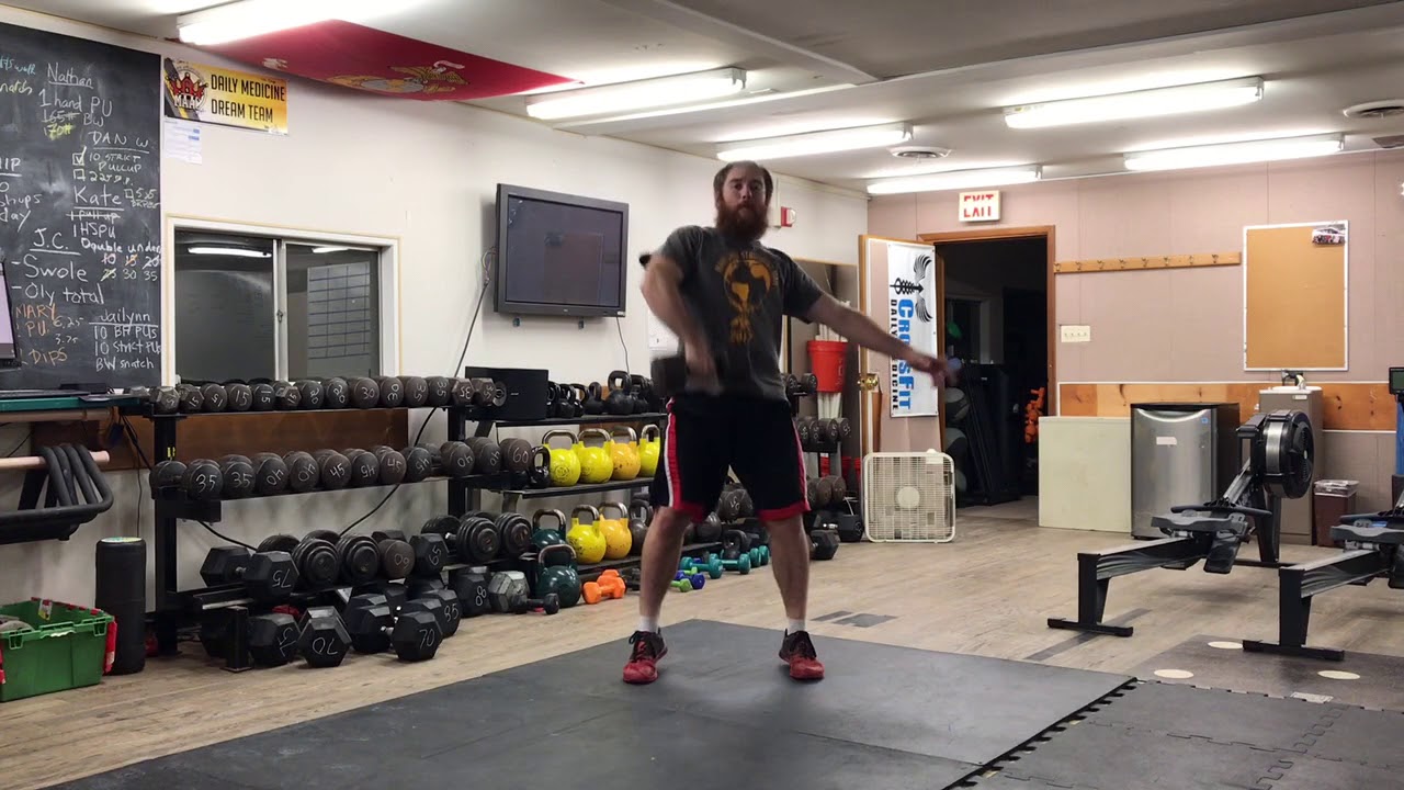 Single Arm Dumbbell Hanging High Pull - YouTube