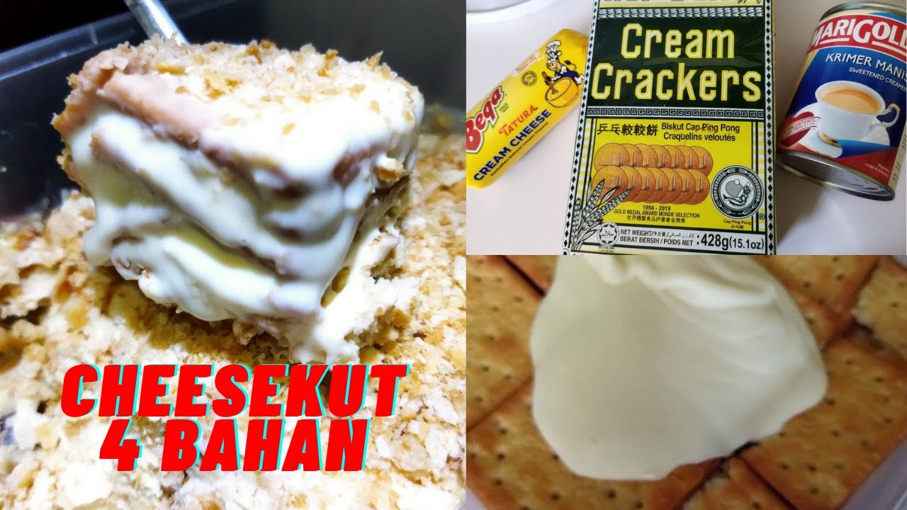 Cheesekut paling mudah! Resepi cheesekut 4 bahan - YouTube