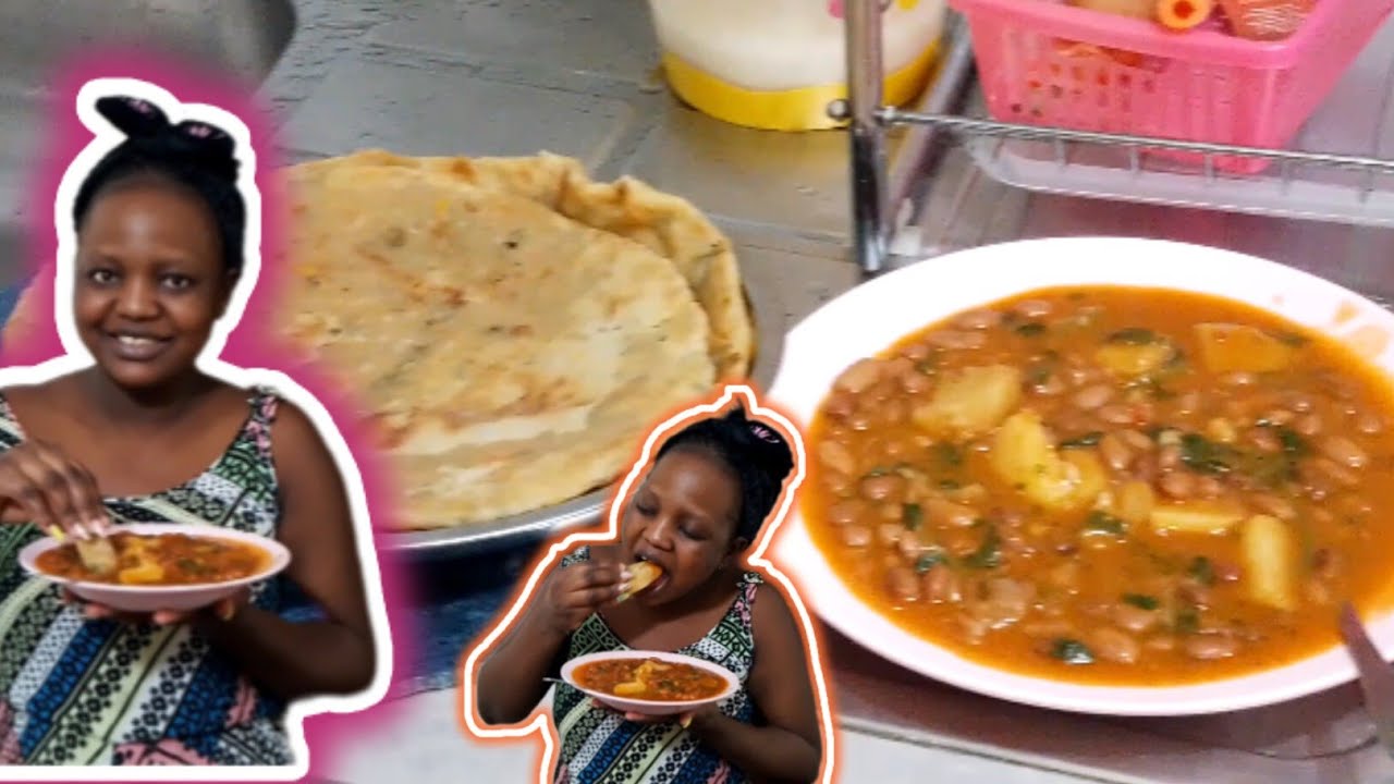 HOW TO COOK PERFECT CHAPATIS WITH LAYERS AND STEWED BEANS ️💕 - YouTube
