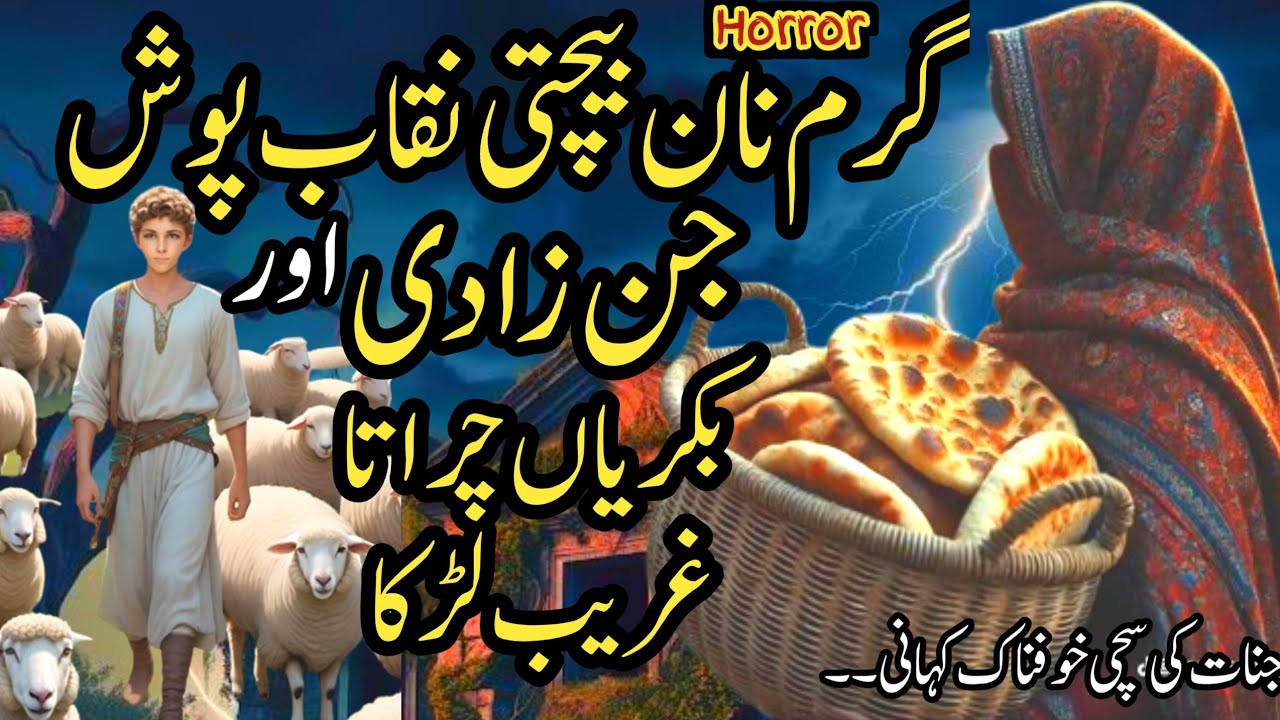 Garm Naan Bechti Naqab Posh JinZadi Or Bakriyan Charata Ghareeb Larka | Jinnat Ki Sachi Kahani ...