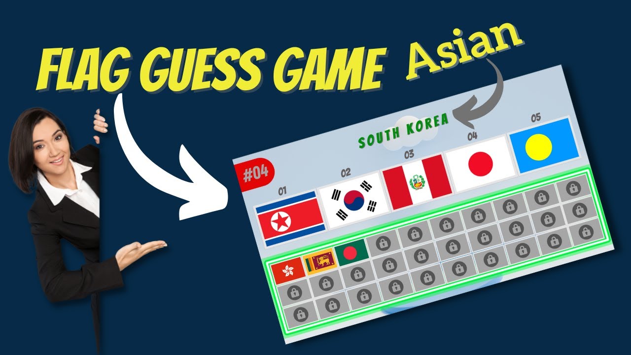 Asian countries' flag game | Can you guess the Asian country flags ...