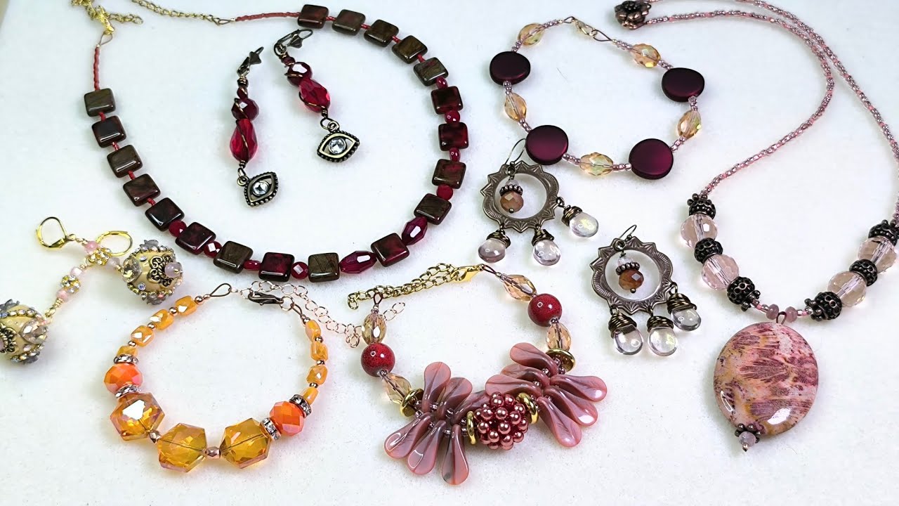 Late night Beading with Beki: using up my Softflex Sunset Splendor design kit - YouTube