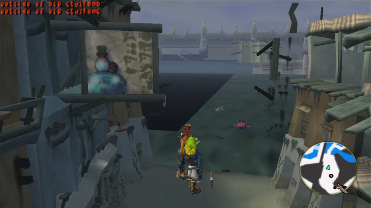 Jak 2 flying debug mode PS4 - YouTube