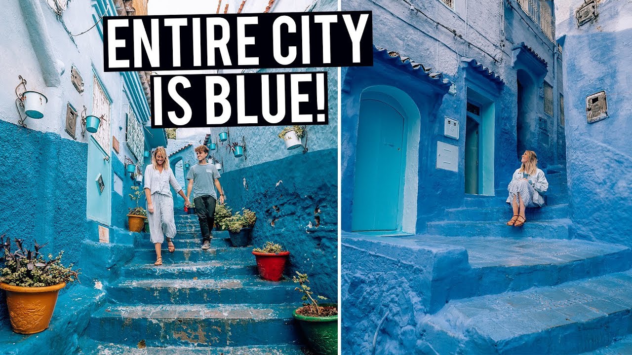 This Entire Moroccan City is BLUE! Exploring Chefchaouen & Fes Medina ...