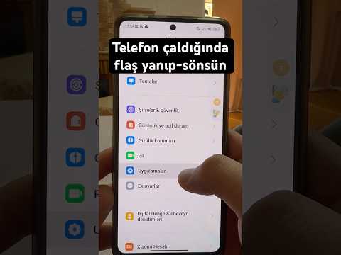 Telefon çaldığında arka flaş yanıp-sönsün ✅ #android #redmi