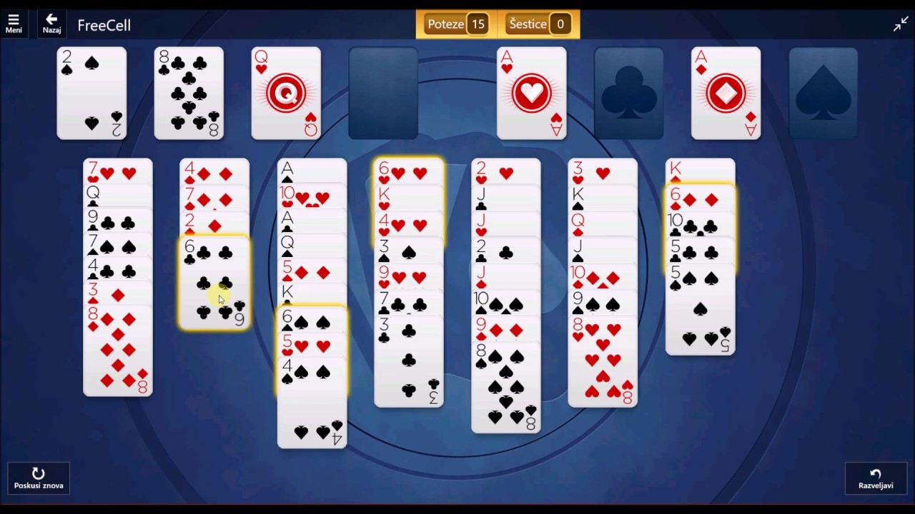 Microsoft Solitaire Collection - FreeCell March 5 2017 - YouTube