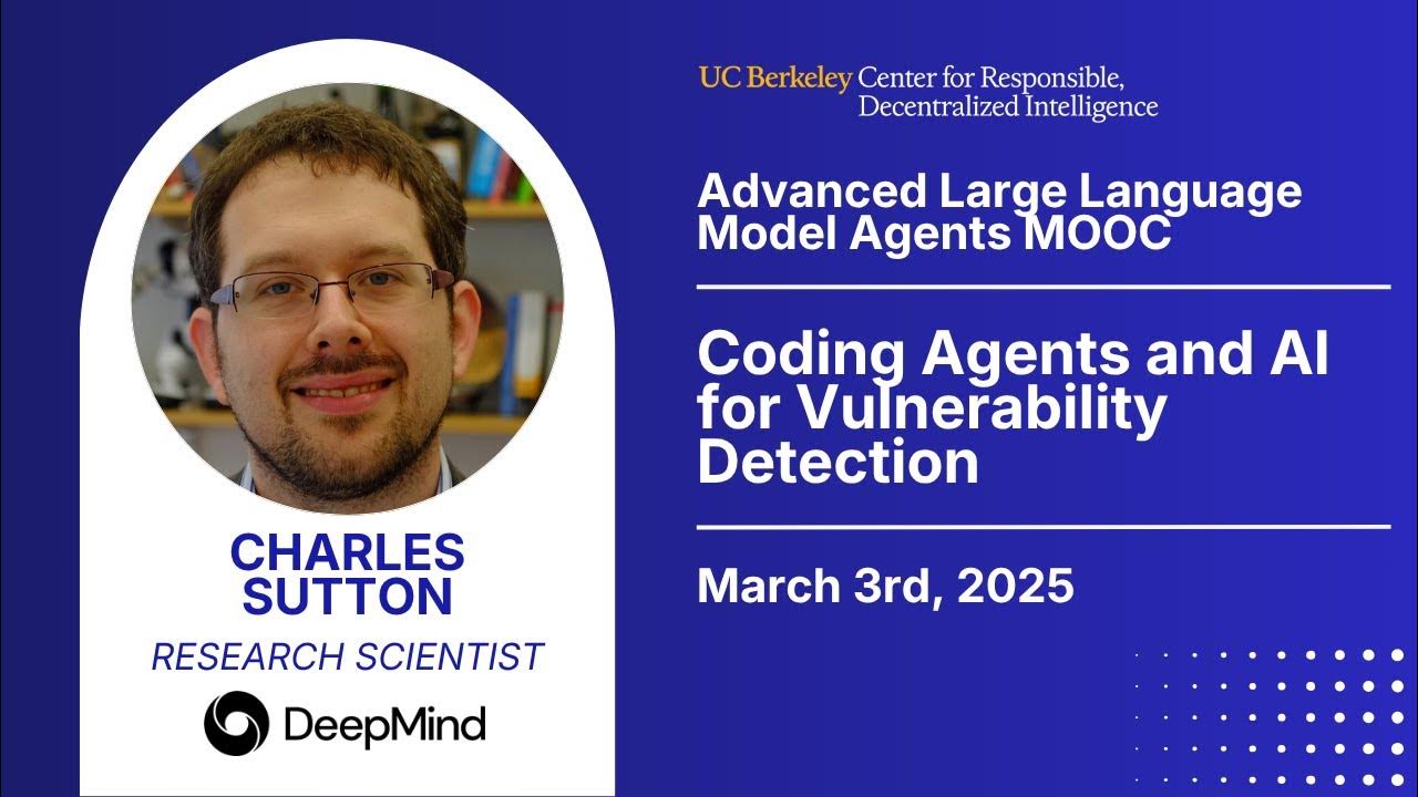 CS 194/294-280 (Advanced LLM Agents) - Lecture 5, Charles Sutton - YouTube