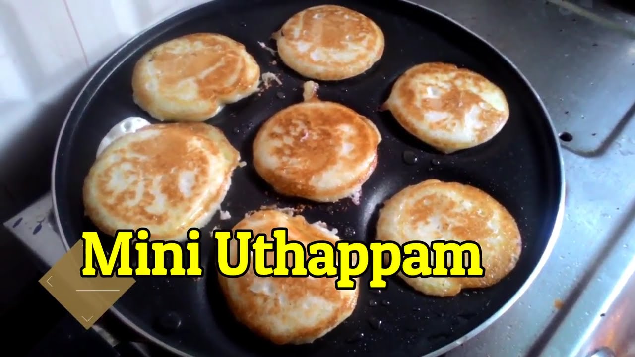 Mini Uttapam Recipe in Telugu - Indian Tiffins Recipes By Moms Tasty ...