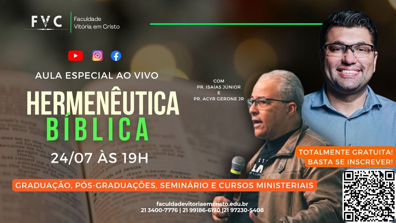Hermenêutica Bíblica - Pr Acyr Gerone Jr - YouTube
