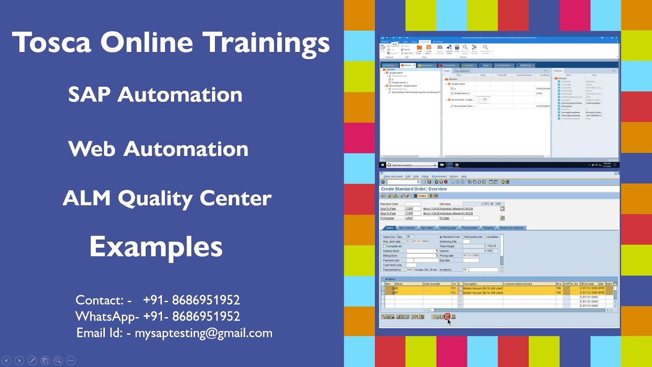 TOSCA With SAP | ERP Testing | SAP Testing | SAP Automation | Micro ...