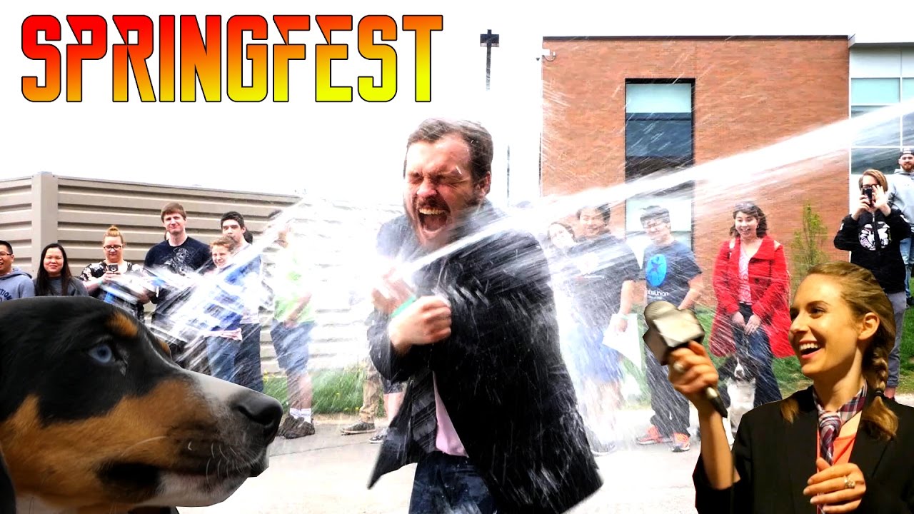 THERE'S A NEWSWOMAN?!?! - The RIT Newsman Attends Springfest 2017 - YouTube