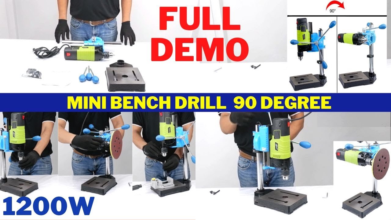 90 degree Bench Drill machine unboxing | Pillar Drill machine 1200W ...