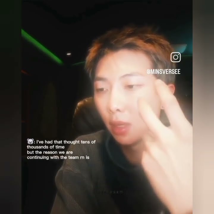 RM Gets Raw on Haters, Quitting Thoughts#RM#KimNamjoon#BTS#NamjoonLive# ...