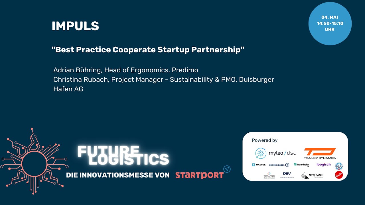 "Best Practice Cooperate Startup Partnership" - FUTURE logistics 2023 ...