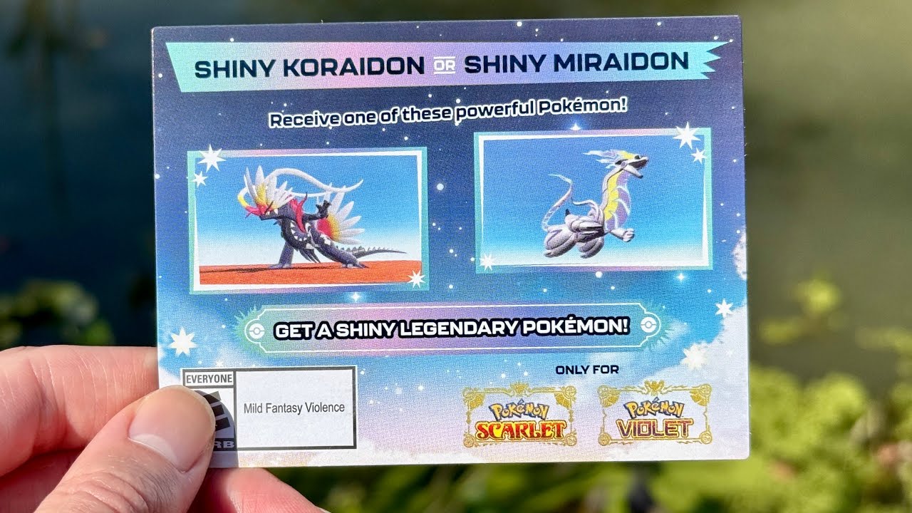 Shiny Koraidon/Miraidon Event 🙃 (Pokémon Scarlet/Violet) - YouTube