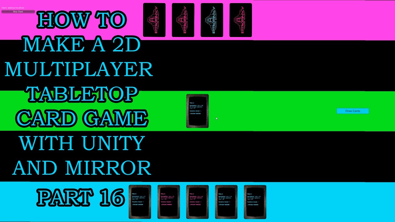 How to Make a 2D Multiplayer Tabletop Card Game in Unity - Part 16 ...