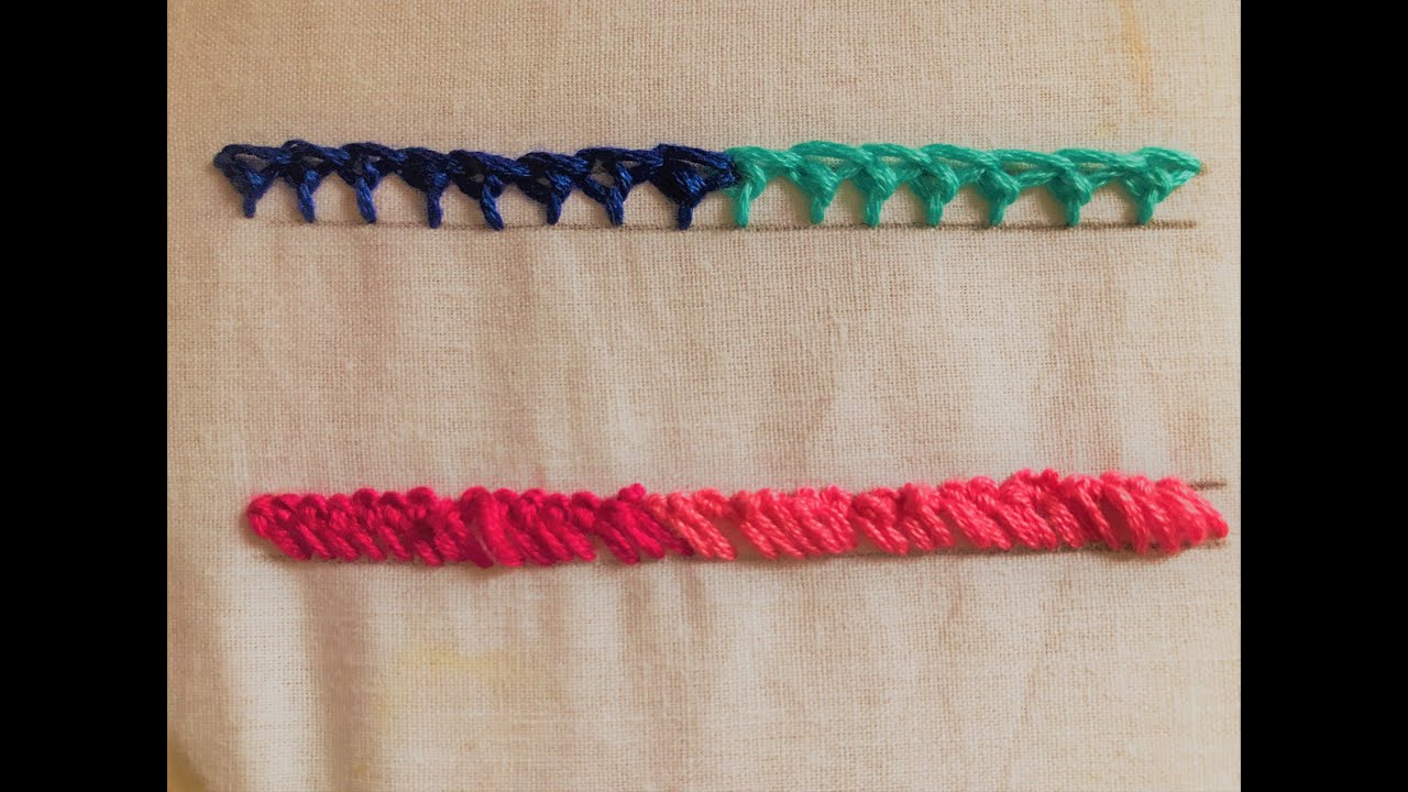 31 and 32 hand embroidery stitches tutorial for beginners. Chinese knot ...