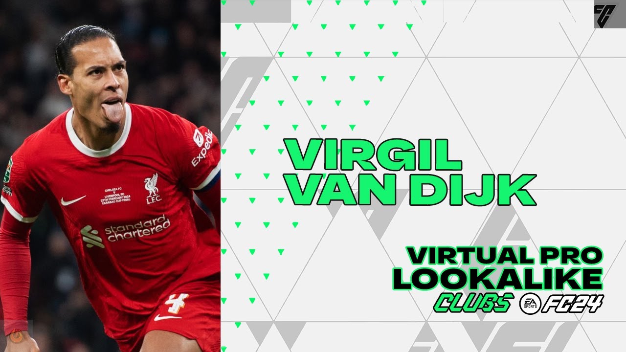 EAFC 24 | HOW TO CREATE | VIRGIL VAN DIJK (PRO CLUBS) - YouTube